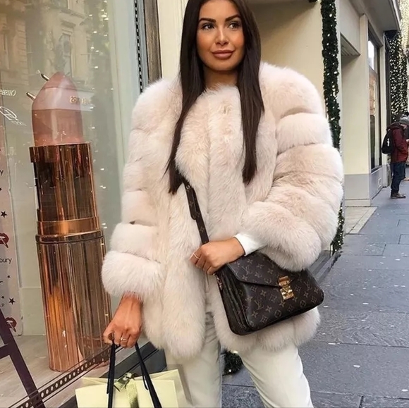 Jackets & Coats | Custom Made Long Fox Fur Coat | Poshmark